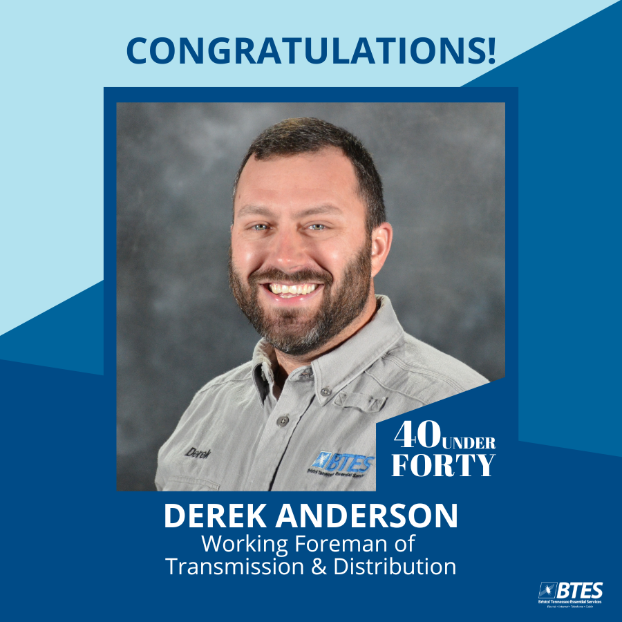 Derek Anderson Named to Tri-Cities 40 Under Forty Class | BTES